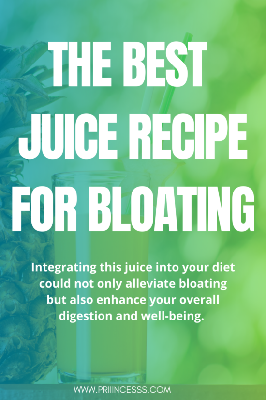 The Best Juice Recipe For Bloating and Your Well Being