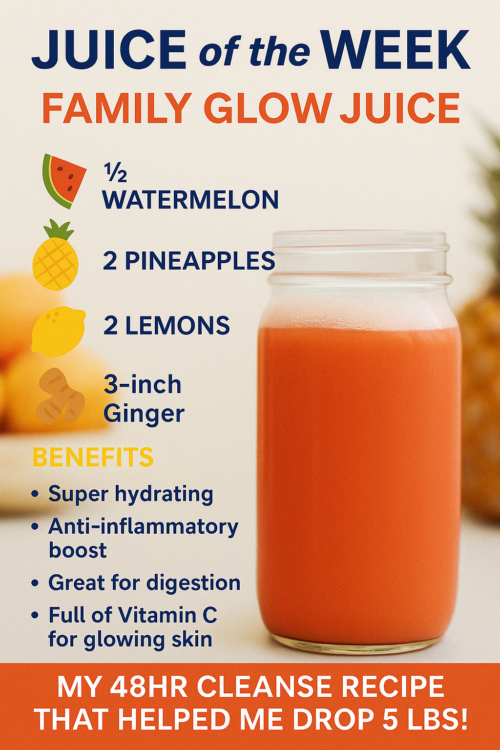 Family Glow Juice Recipe: Best 48Hr Cleanse to Beat Bloating