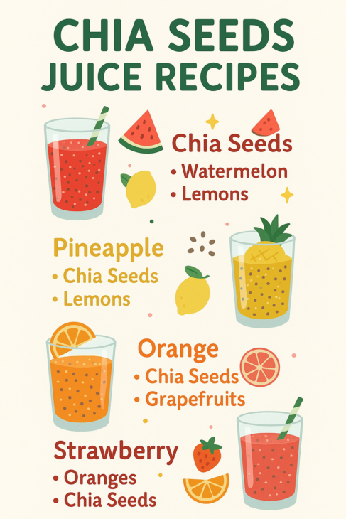 4 Chia Seeds Juice Recipes That Help With Bloating